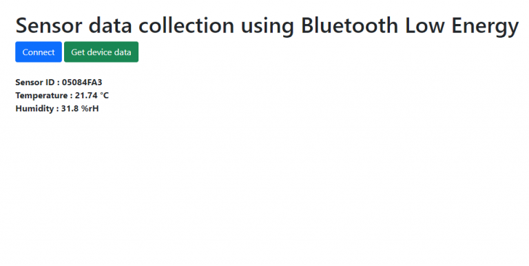 Sensor Data Collection From Stm32 And Sht85 Using Bluetooth Low Energy